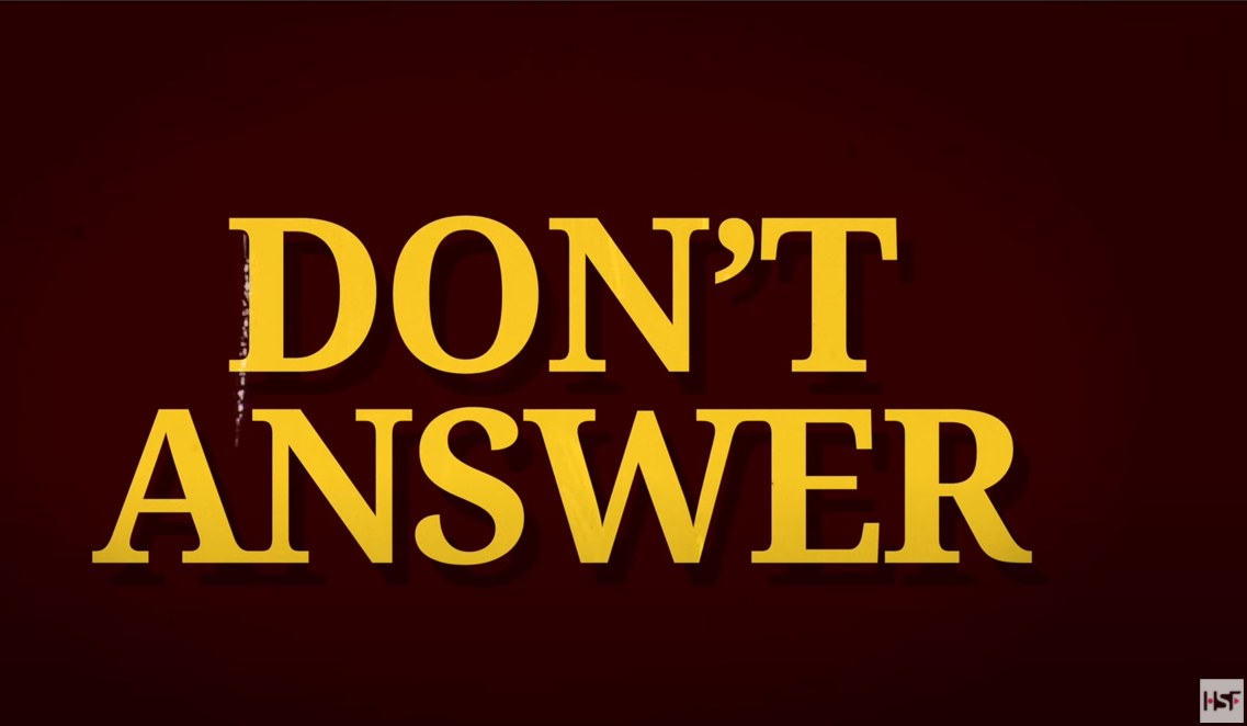 Don’t Answer (Really Don’t), Review by Case Wright | Through the ...